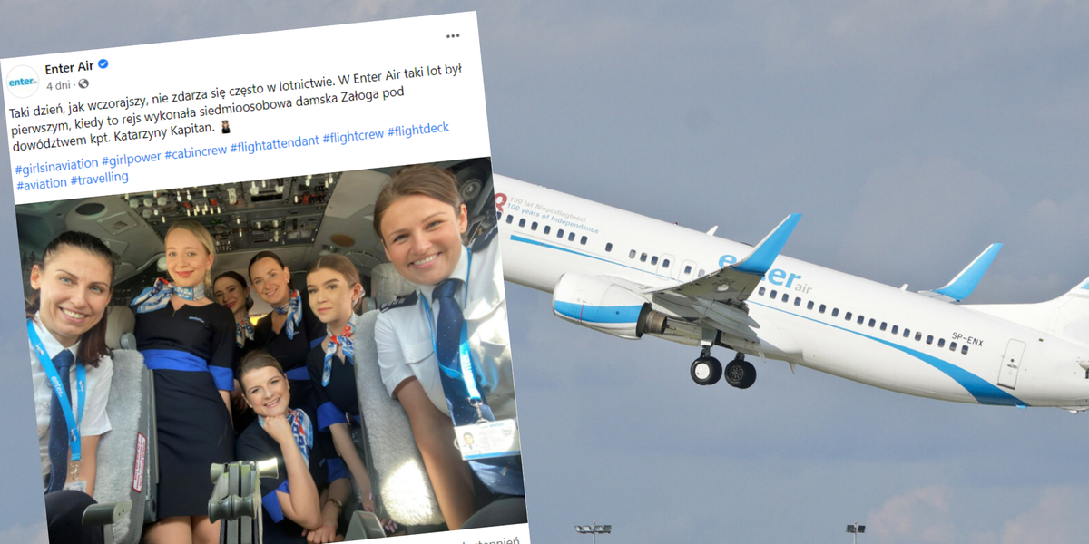 Linie Enter Air zorganizowały wyjątkowy lot. "Taki dzień nie zdarza się ...