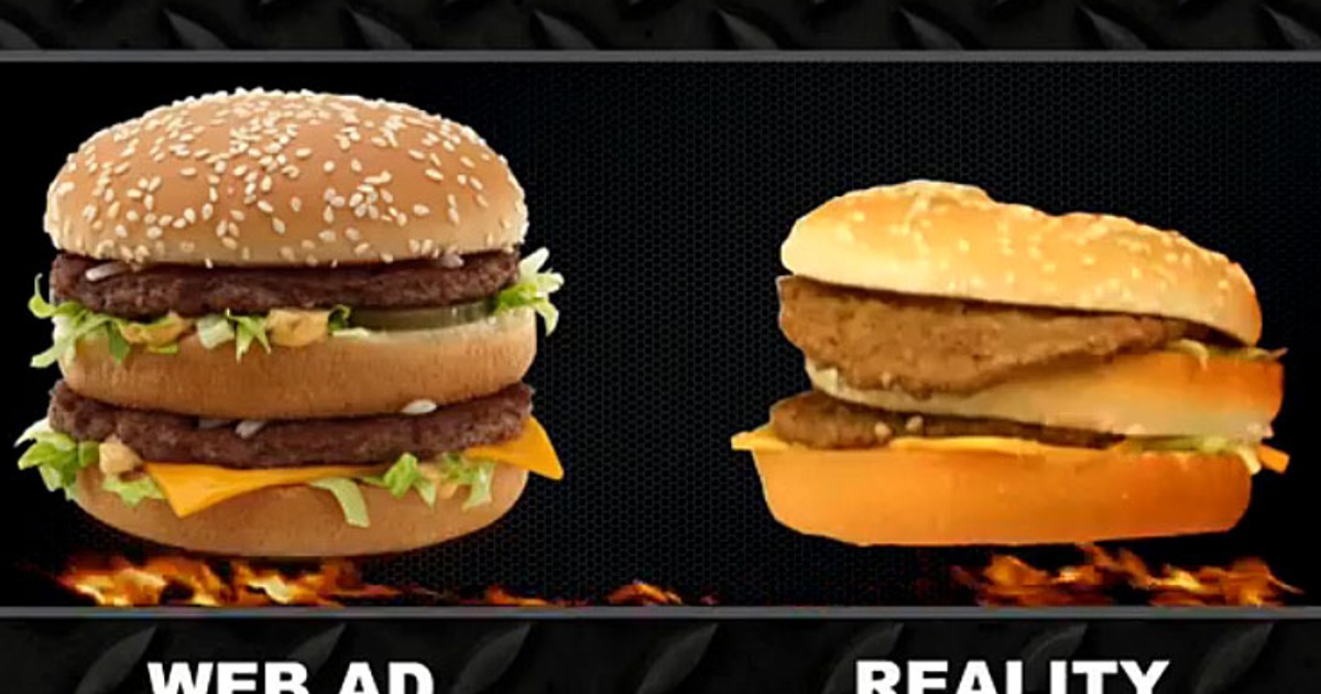 Reklama vs rzeczywistość na przykładzie fast foodów - Facet