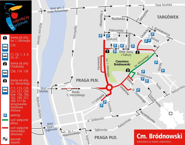 Warszawa: jak dojechać MPK na Cmentarz Bródnowski - Wiadomości