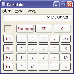 Kalkulator Windows - łatwiejsze liczenie