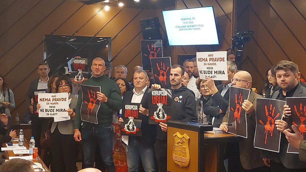 Novi Sad: Burna sednica Skupštine grada, materijali lete po sali (foto ...