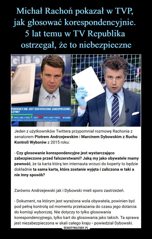 Memy o Michale Rachoniu. Internauci wypominają mu m.in. debatę w TVP ...