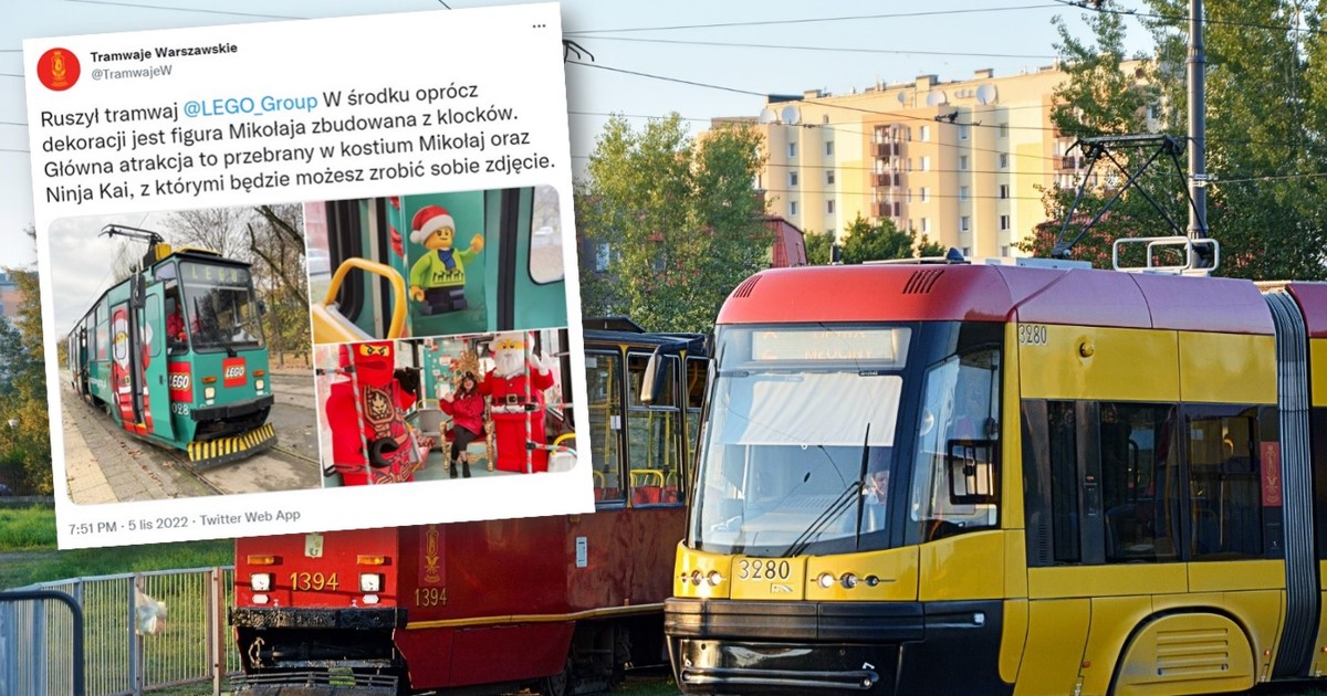 Warszawa. Nietypowy tramwaj krąży po mieście. Czekają na niego ...