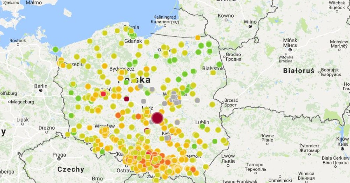 Smog w Polsce - stan powietrza 20 marca - Wiadomości