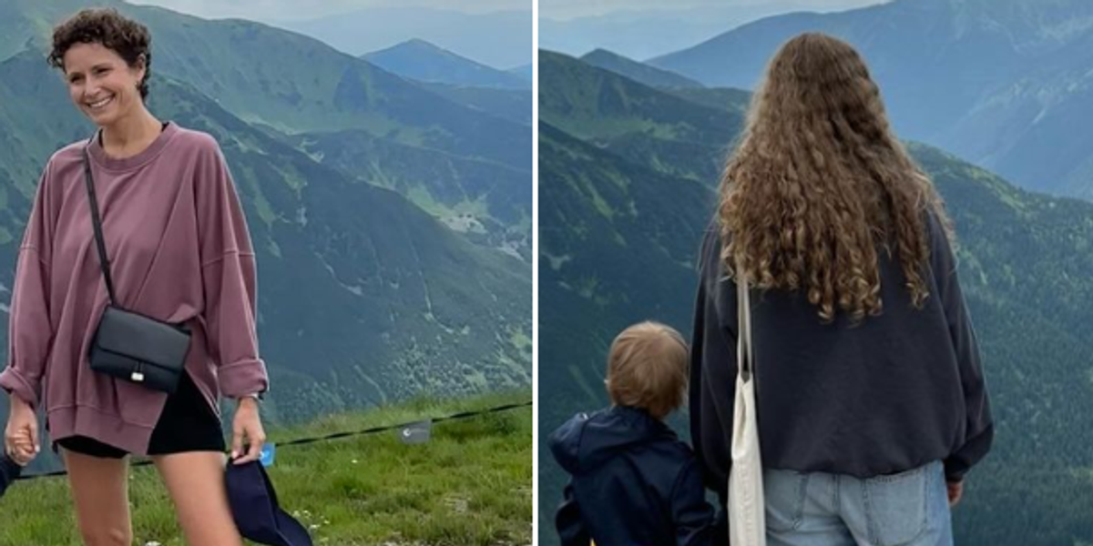Mrozowska pozuje w klapkach na Kasprowym. "Spoko buty na wypad w góry ...