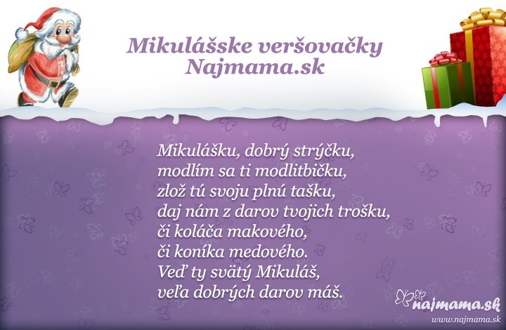 10 najkrajších mikulášskych básničiek | Najmama.sk