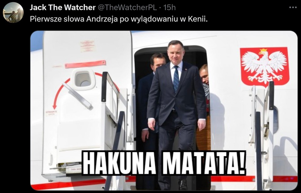 Andrzej Duda poleciał do Kenii. Internauci żywo komentują [MEMY ...