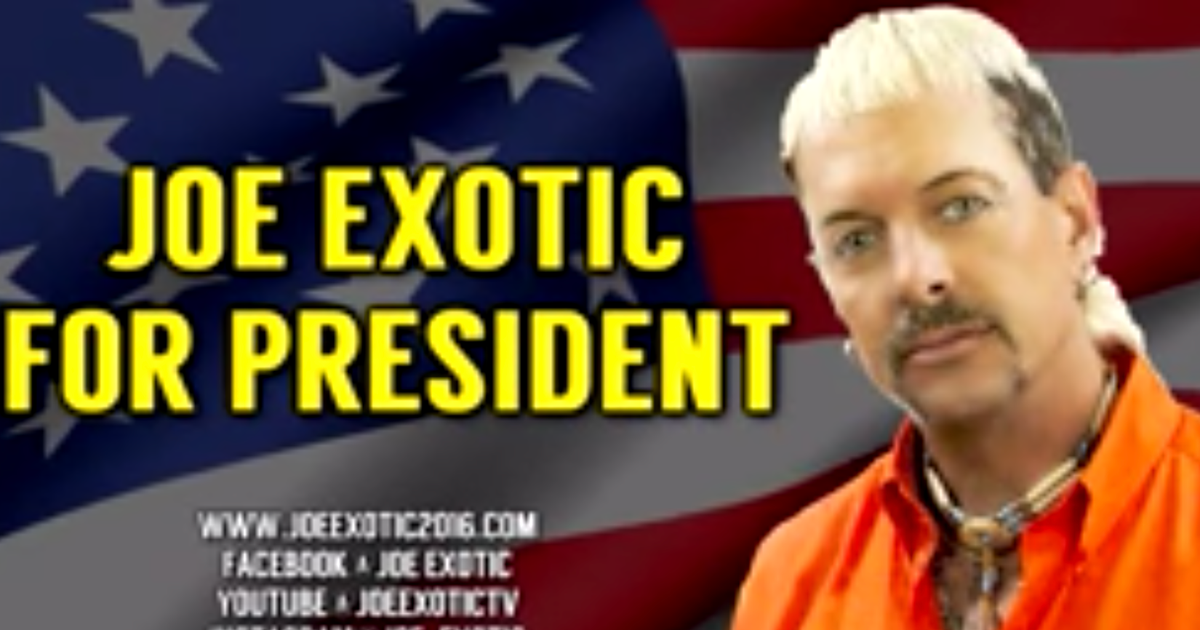 Let’s Take a Moment to Look at 'Tiger King' Joe Exotic’s Presidential ...