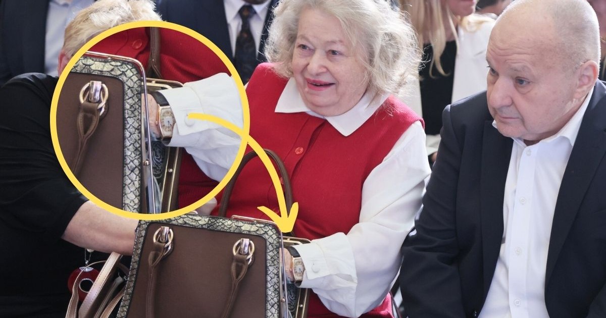 Janina Goss pojawiła się na konferencji Orlenu. Uwagę zwrócił jej ...