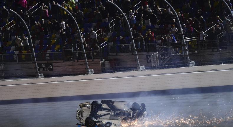 Photos show how Ryan Newman's devastating, fiery 190 mph crash at the ...
