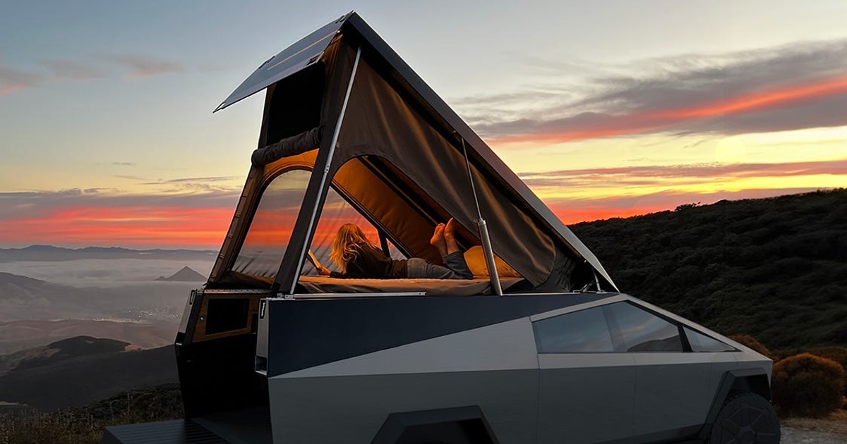 See inside the prototype for a new $24,000 Tesla Cybertruck camper ...