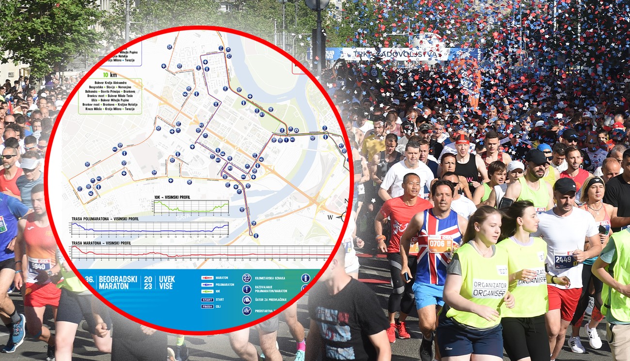 U nedelju se zatvara pola Beograda: Pogledajte detaljnu trasu maratona ... U nedelju se zatvara pola Beograda: Pogledajte detaljnu trasu maratona ...