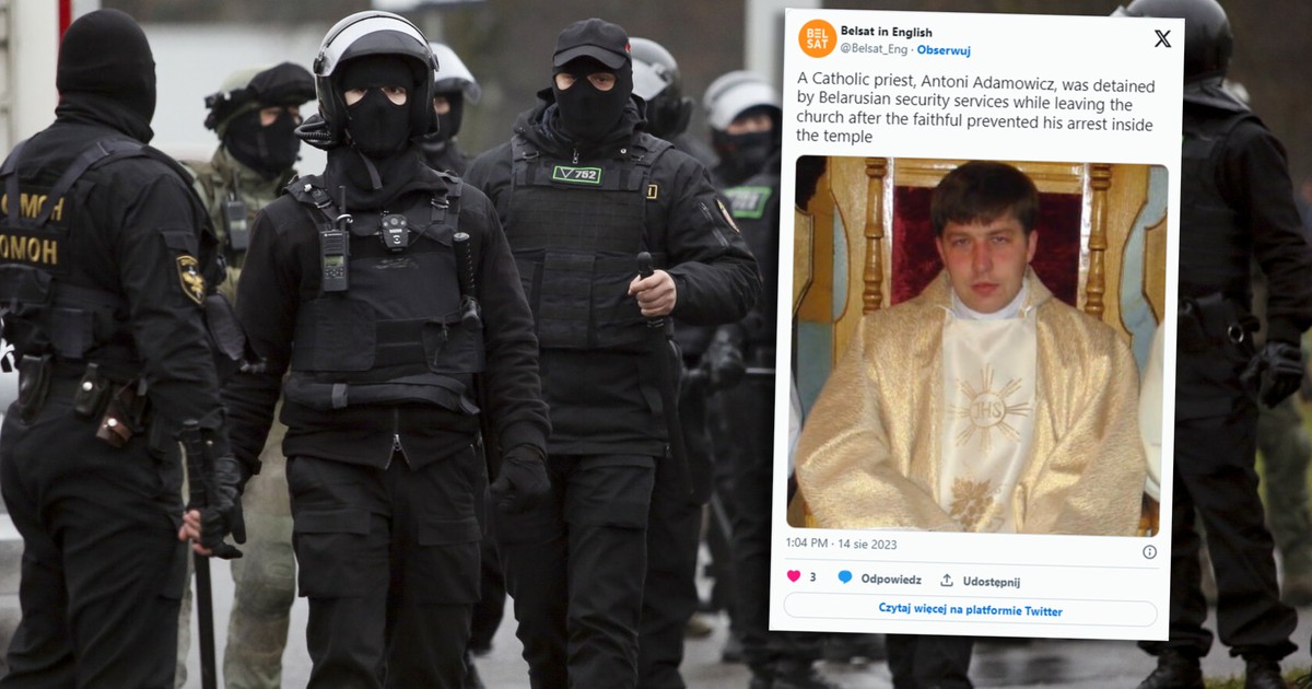 Reżim Łukaszenki aresztował polskiego księdza. Nie pomógł opór wiernych ...