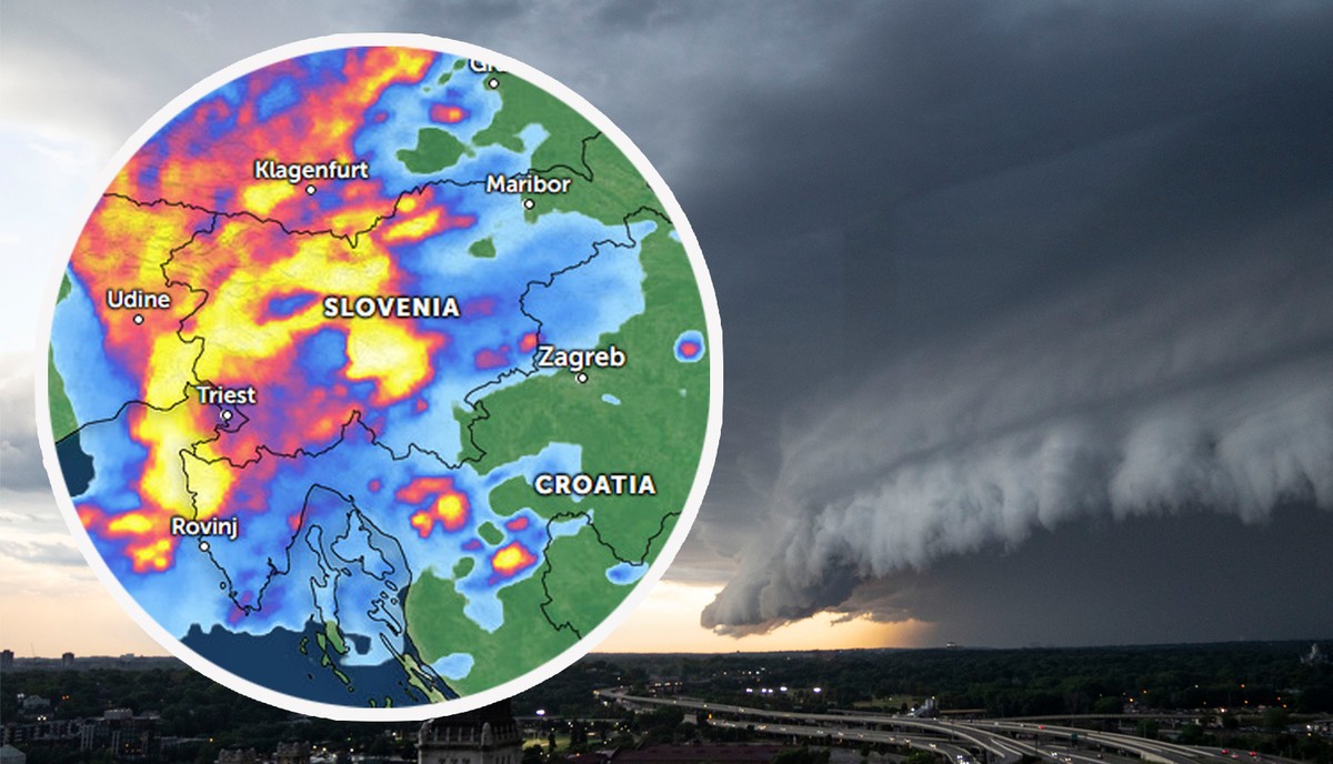 Deluje jezivo ono što nam stiže: Superćelijski oblaci na radaru ...