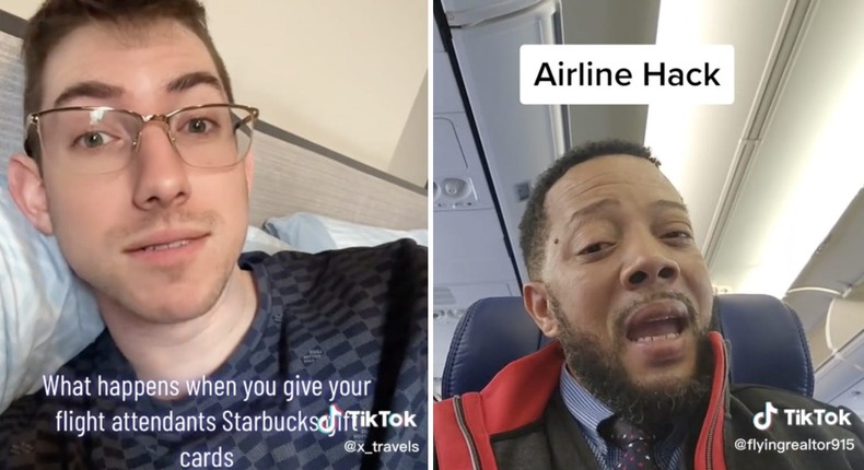 A TikToker said he received special treatment on a long flight after ...