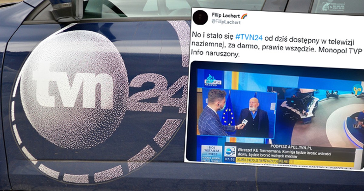 TVN24 od dziś dostępny naziemnie w godzinach porannych - Film