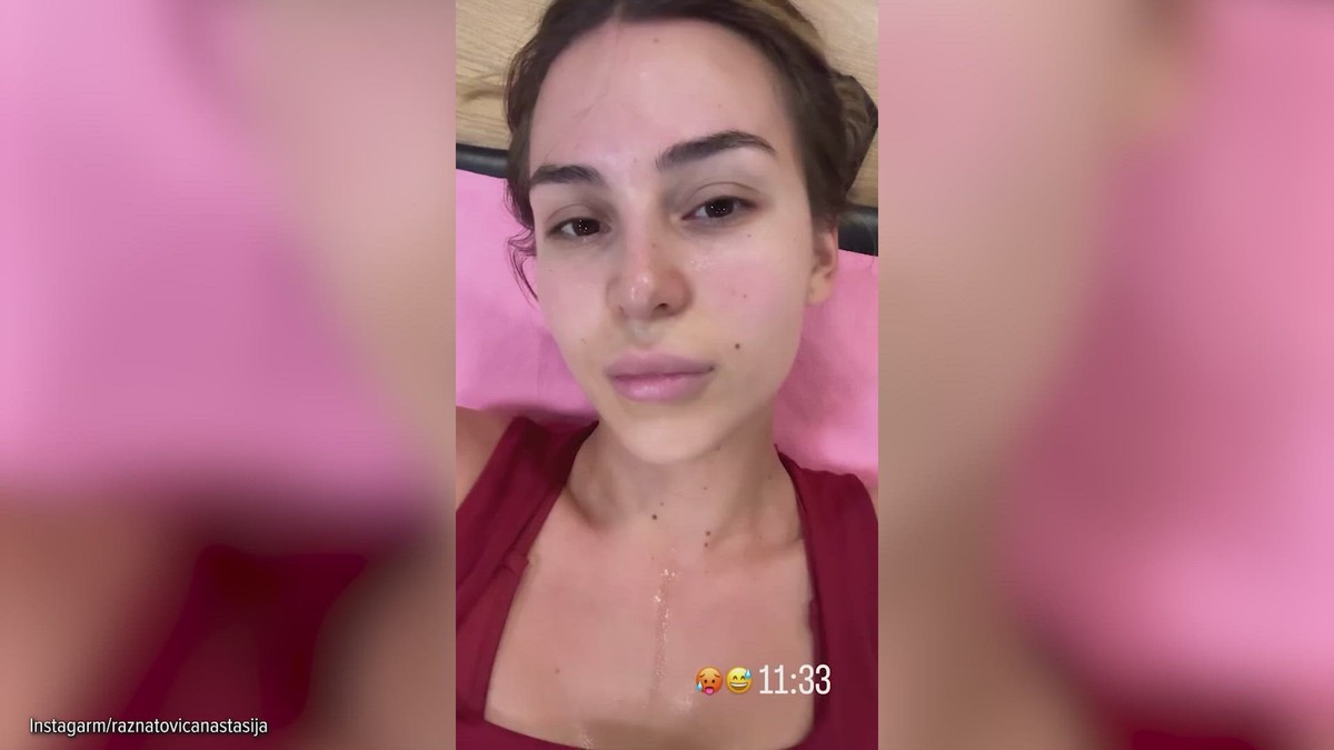 Anastasija Ražnatović mokra do kože, snimila se nakon treninga: Znoj joj lije niz lice - Blic