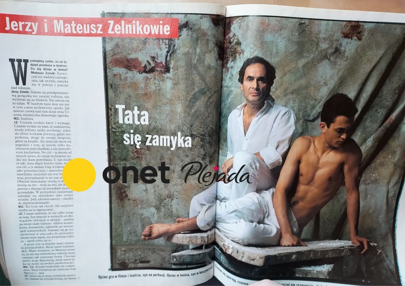 Jerzy Zelnik pokłócił się z synem w trakcie wywiadu. "Nie mów takich rzeczy" - Plejada.pl