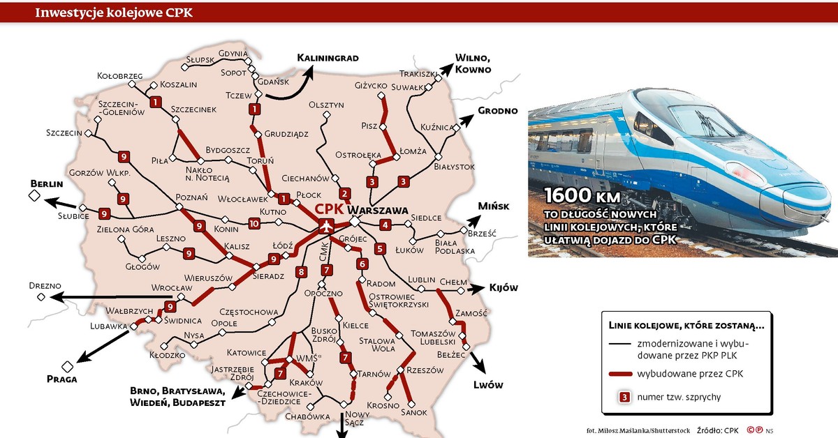 Dzięki CPK powstanie nowa oś komunikacyjna w Polsce [MAPA] - Forsal.pl
