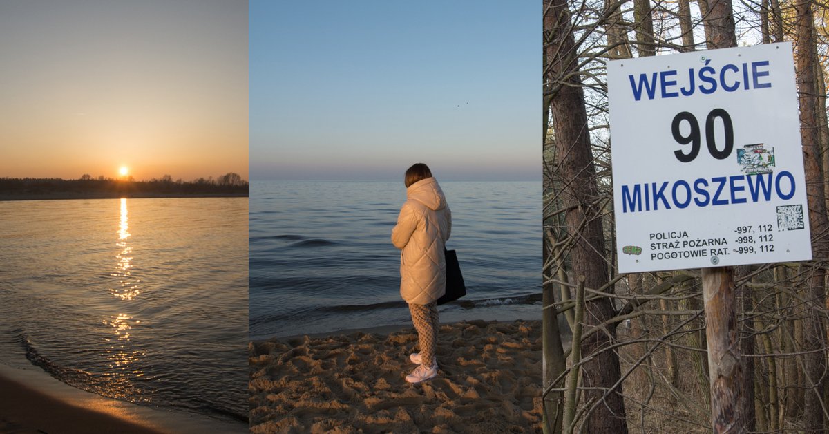 Odwiedziłem popularny cypel w Mikoszewie. Trafiłem na magiczny zachód ...