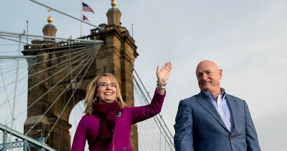 NASA astronaut Mark Kelly, whose wife Gabby Giffords was shot in the ...