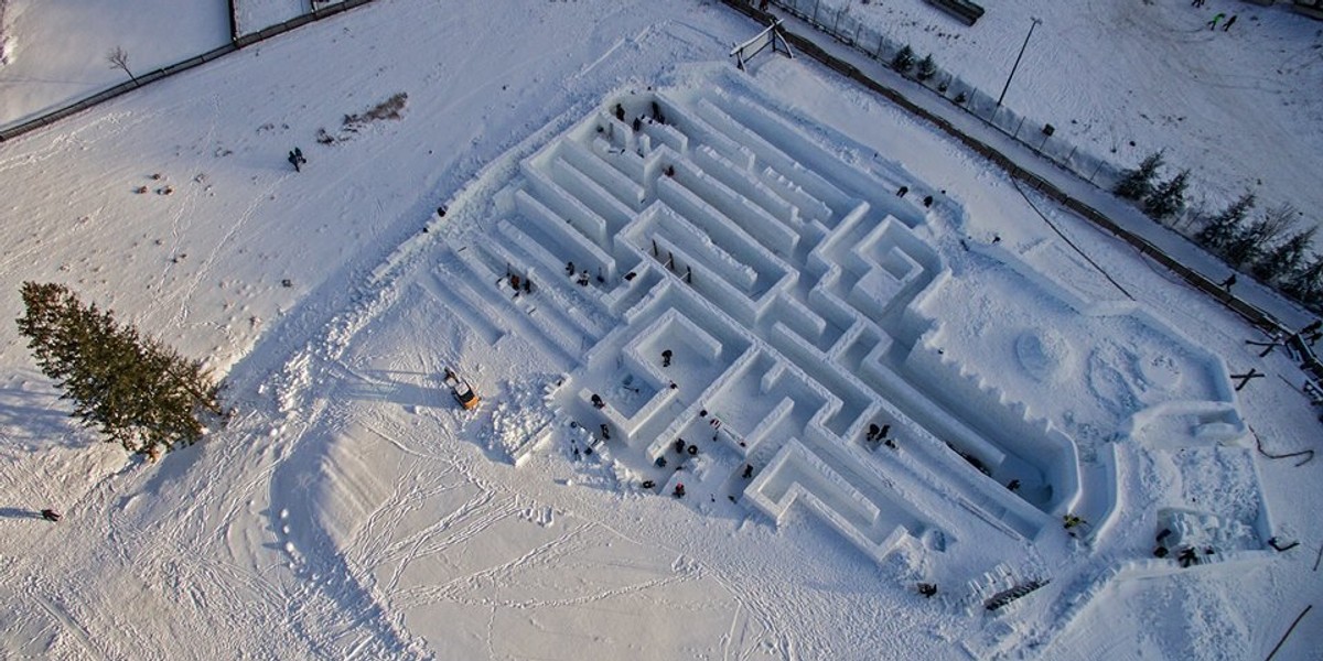 Zakopane: największy labirynt śnieżny na świecie - Wiadomości