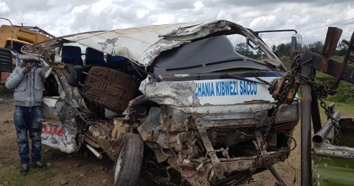 8 People Dead After A Lorry Rammed Into Tow Matatus Along Eastern