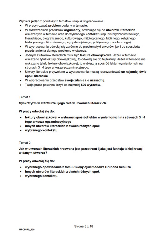 Matura 2024: Język polski, poziom rozszerzony. Mamy arkusz CKE - Wiadomości