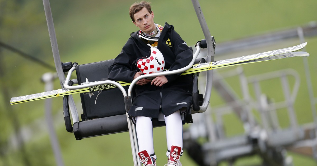 Kamil Stoch najbardziej nie lubi skakać, gdy pada grad