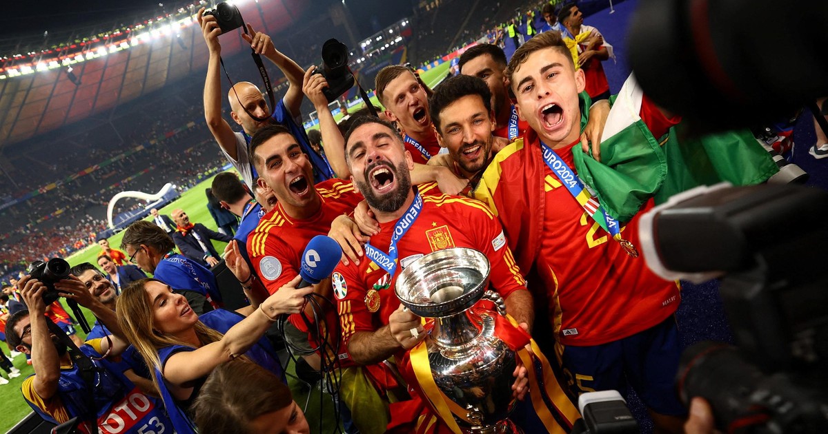 Euro 2024. Reprezentacja Hiszpanii świętuje. "Jesteśmy królami Europy!"