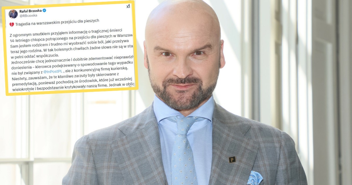 Rafał Brzoska zabrał głos w sprawie potrącenia 14-latka. "Kłamliwe zarzuty"