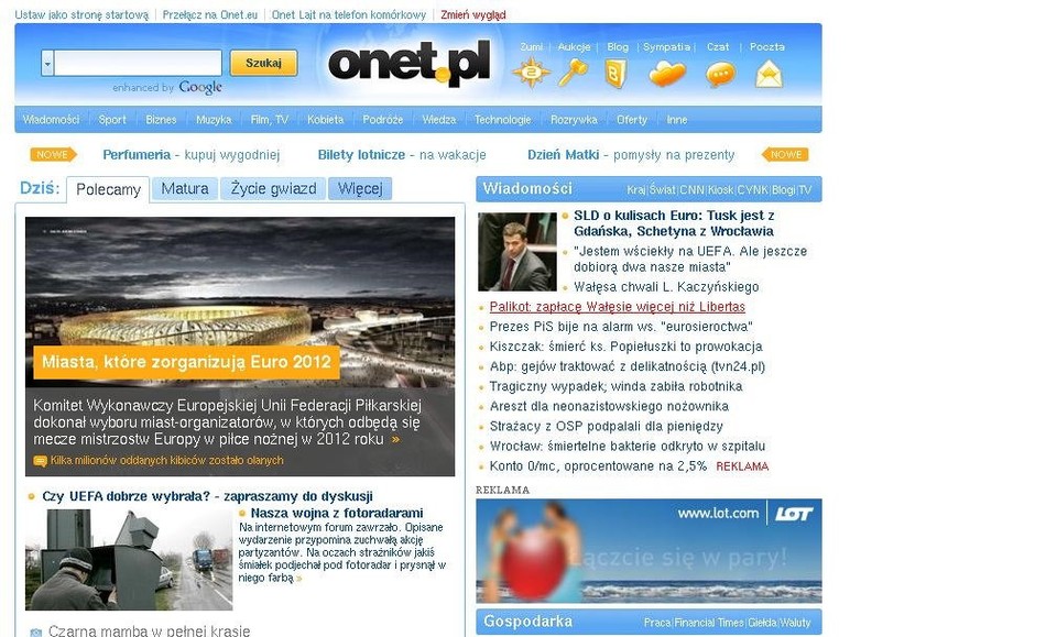 Jak zmieniał się Onet? - Wiadomości