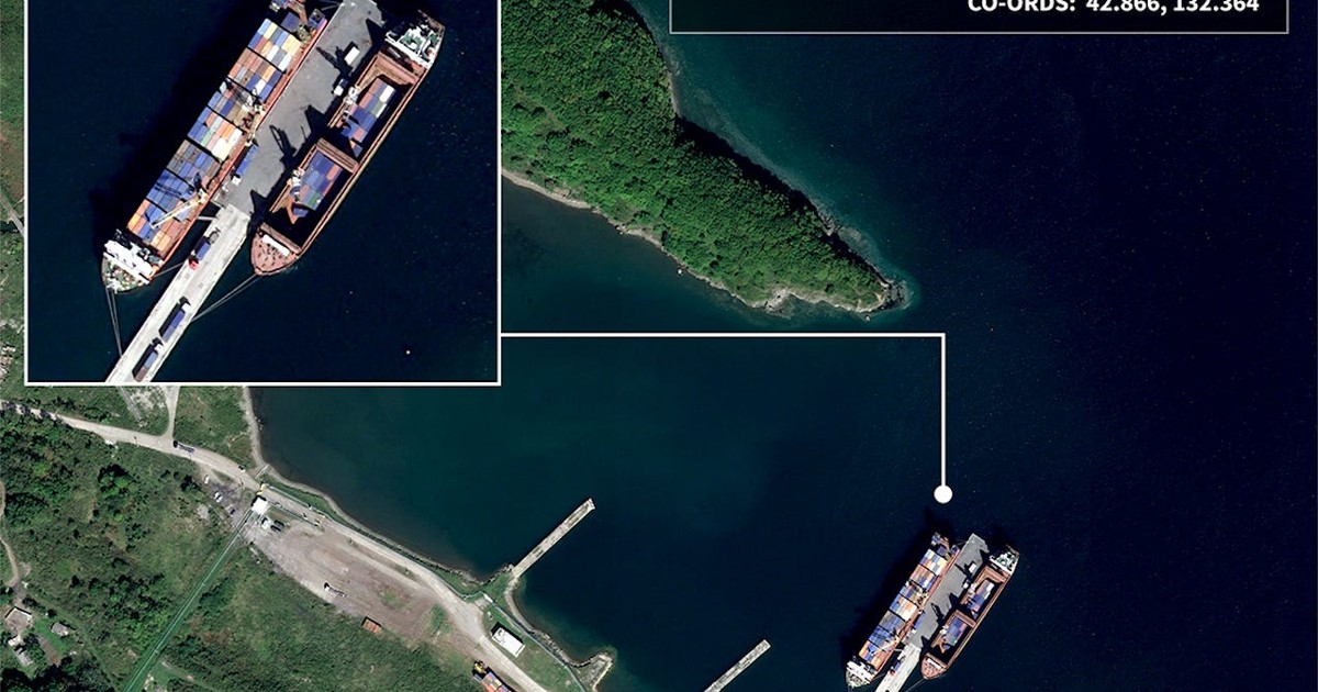 Images show North Korea has secretly been sending cargo to Russia ...