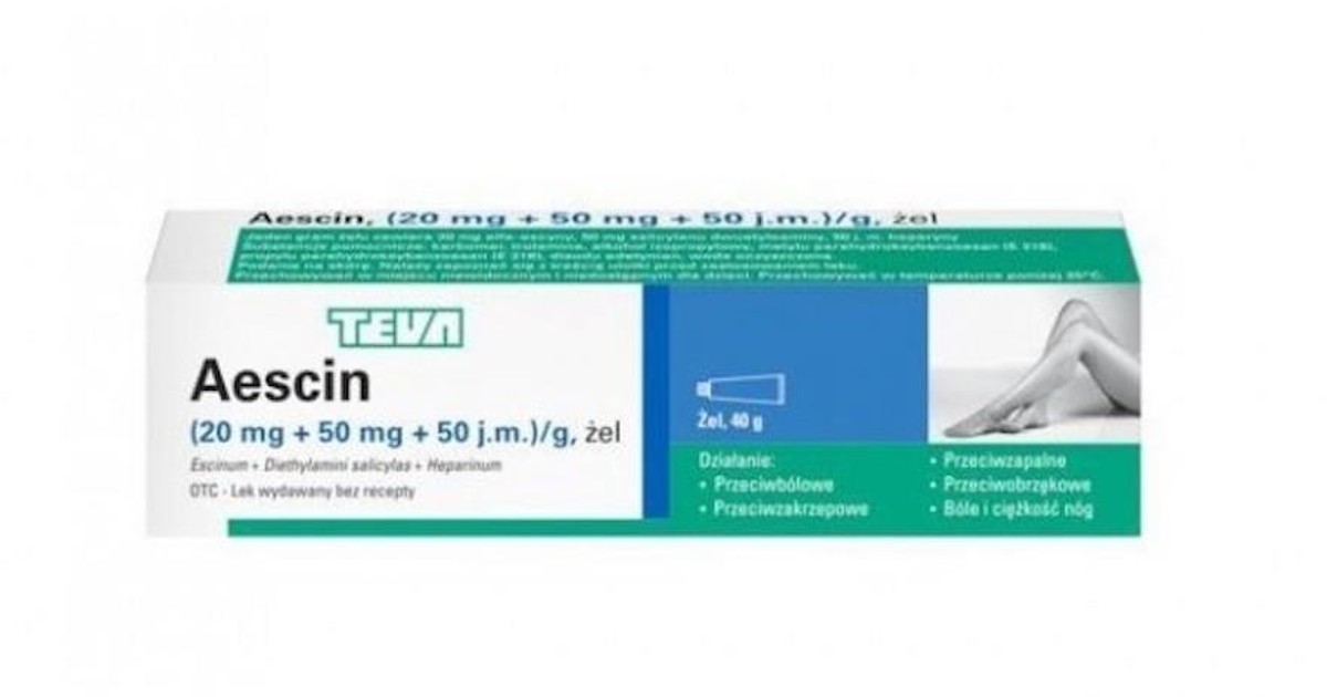 Aescin żel (ulotka) - wskazania i działanie leku