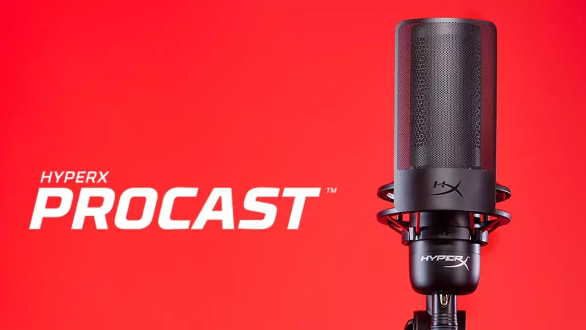 HyperX ProCast to mikrofon pojemnościowy dla streamerów