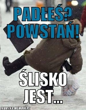 Ślisko na polskich ulicach. Te memy dziś zrozumie każdy - Kobieta