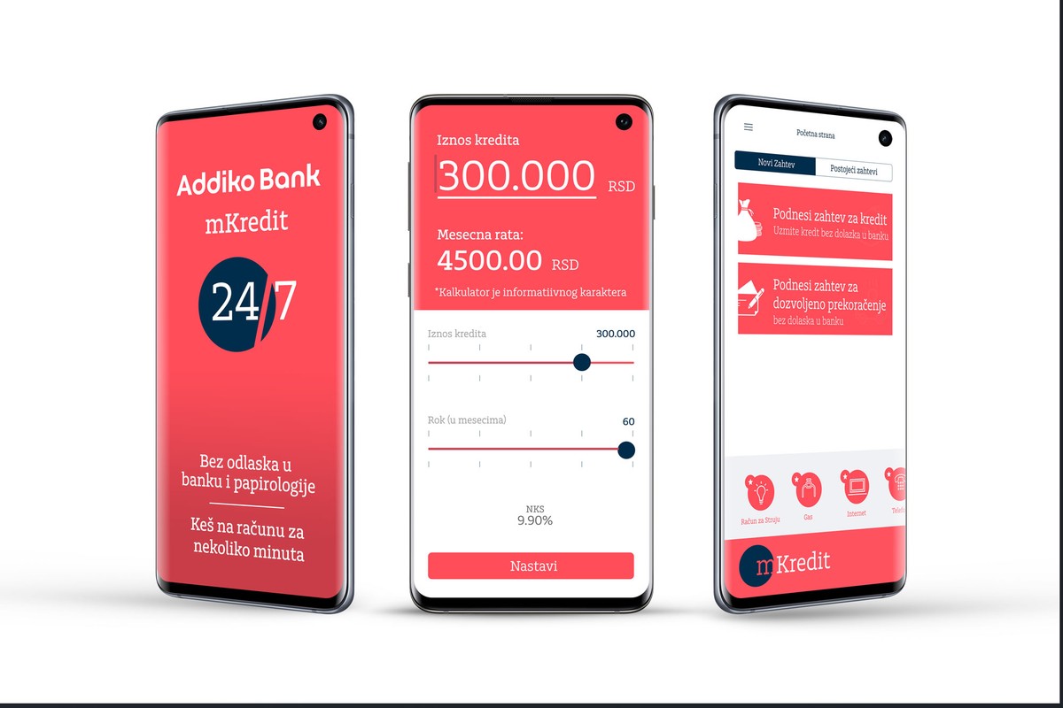 Addiko banka prva u Srbiji ponudila mKredit – banka na dlanu