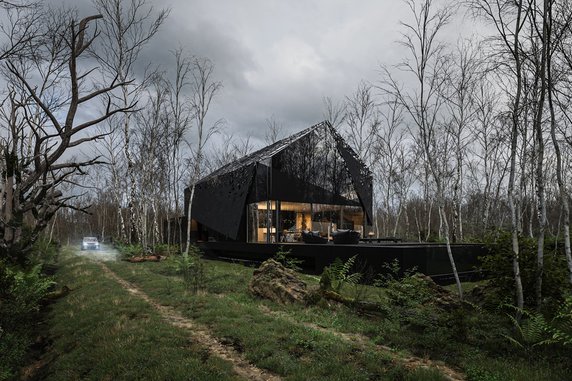 Venom House. Intrygująca bryła w leśnym krajobrazie - Styl życia