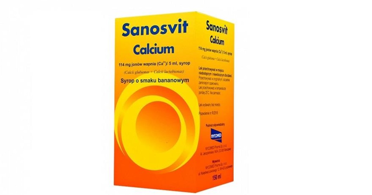 Sanosvit Calcium na niedobór wapnia. Jak stosować syrop?