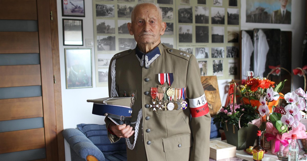 Czołgista z kampanii wrześniowej. Kapitan "Pancerz" skończył 106 lat