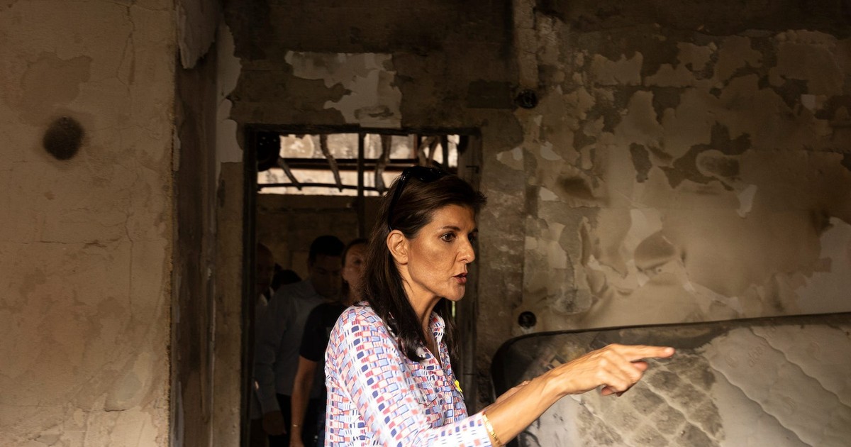 Nikki Haley wrote 'finish them' on an Israeli artillery shell during a ...