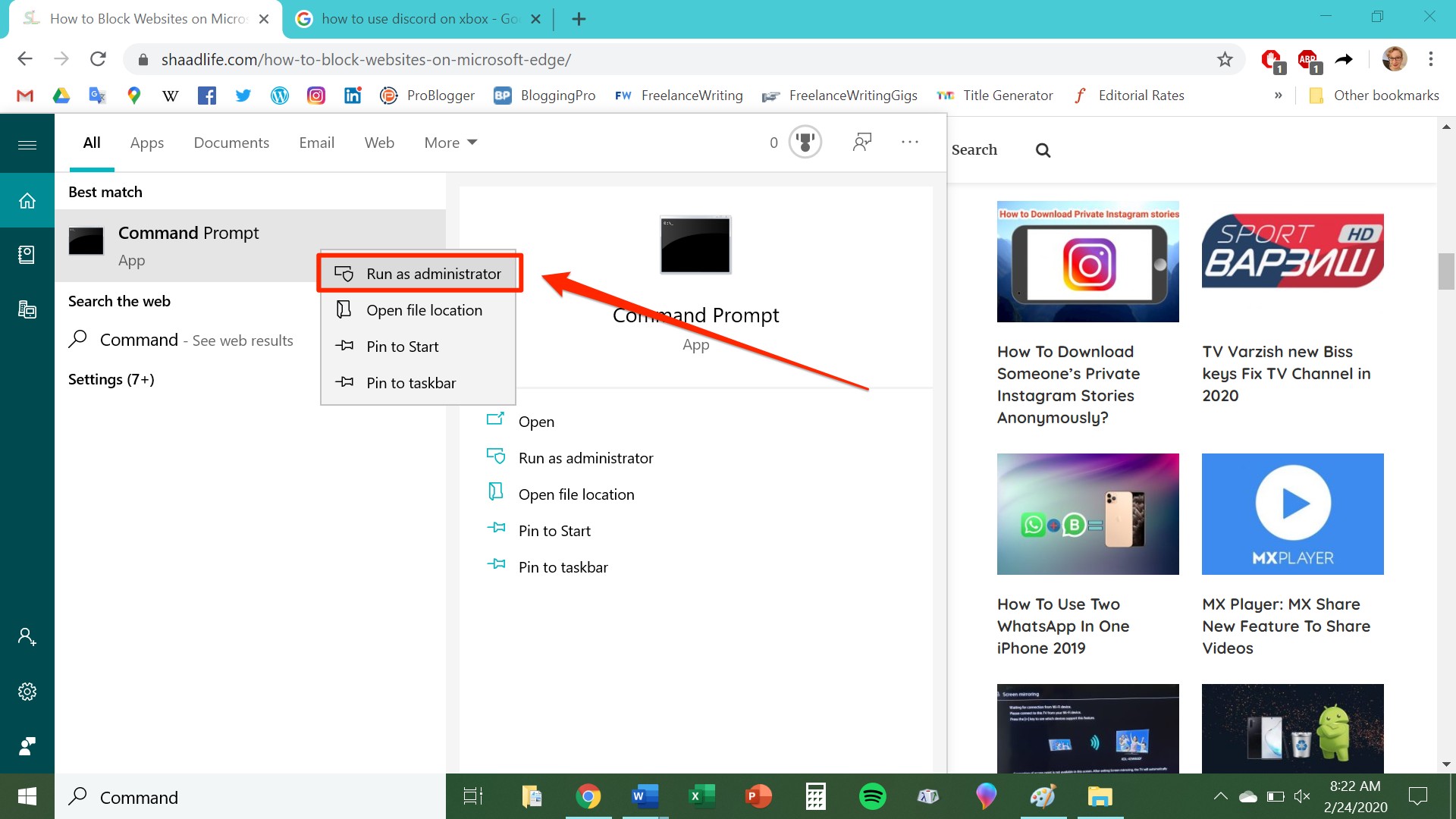 How to block websites on your Microsoft Edge browser using Command ...