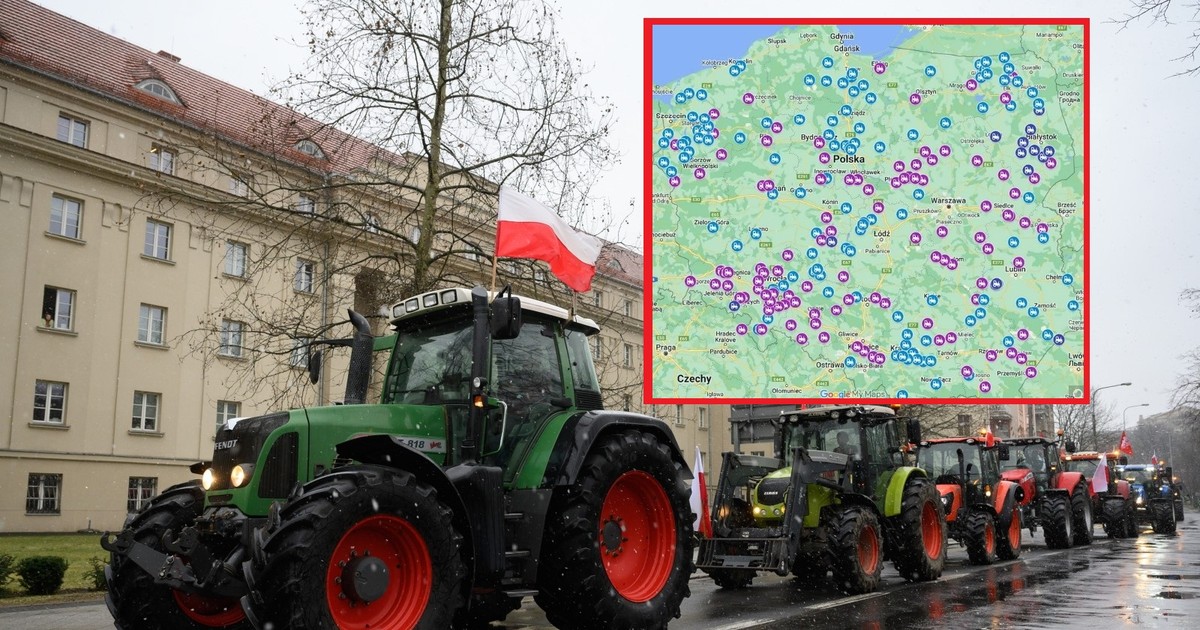 Protest rolników. Gdzie traktory staną na drogach? Ponad 250 blokad [MAPA]
