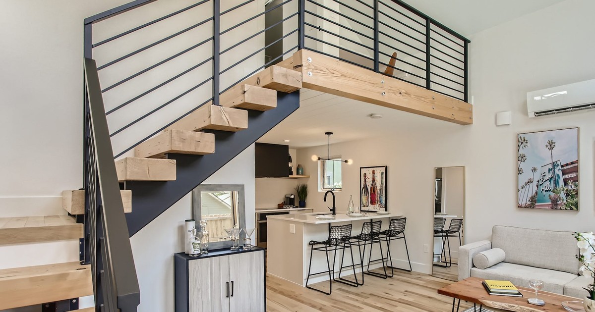 These two-story homes were built in a factory and installed in Denver ...