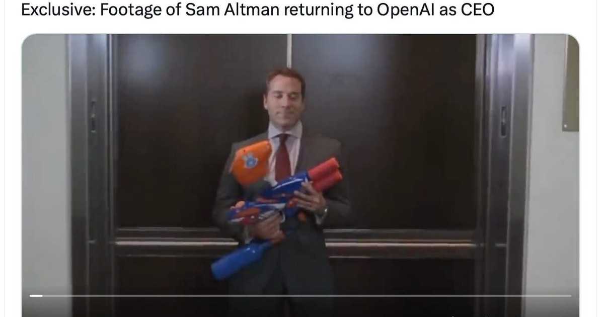 Sam Altman supporters are posting hilarious memes about what it will be ...