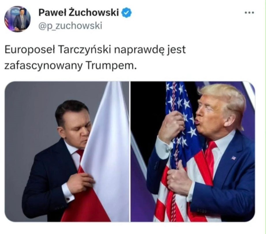 Dominik Tarczyński pocałował flagę Polski. Zdjęcie podbija sieć! [MEMY ...