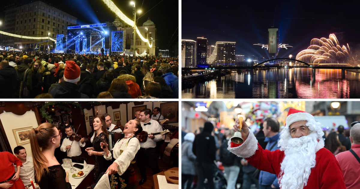 Doček Nove godine 2025. u Beogradu: Trg republike, Beograd na vodi ...