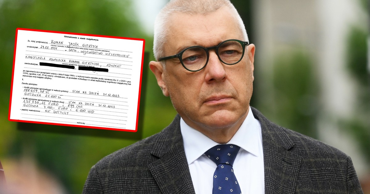 Oświadczenie majątkowe Romana Giertycha. Więcej oszczędności ma w euro niż w złotych