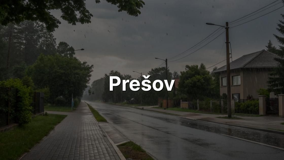 Daždivá nedeľa v Prešove: Teploty ostanú vysoko nad nulou, aké počasie ...