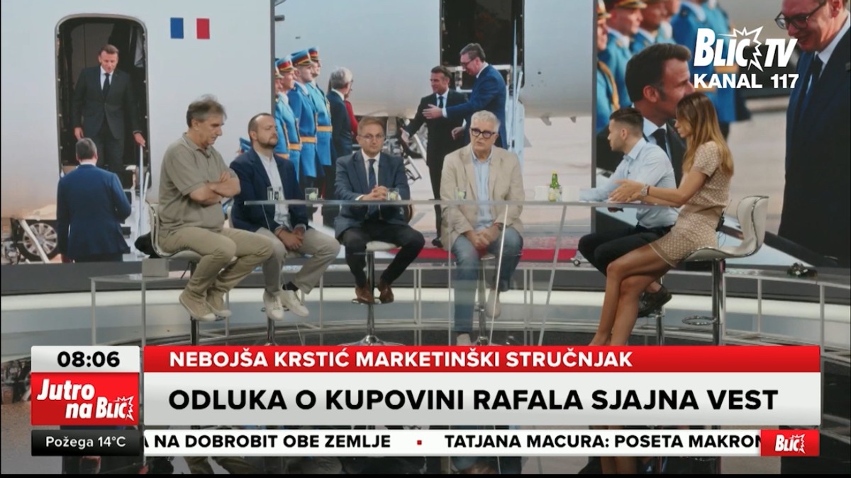 Burna rasprava na Blic TV zbog posete Emanuela Makrona Srbiji: varnice zbog Kosova i francusko ...